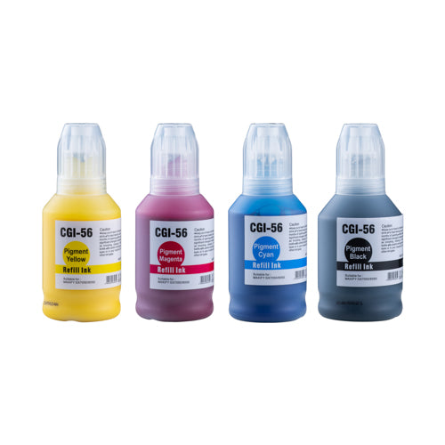 1 x Canon GI-56 compatible CMYK Voordeelbundel – Crazylabels.nl